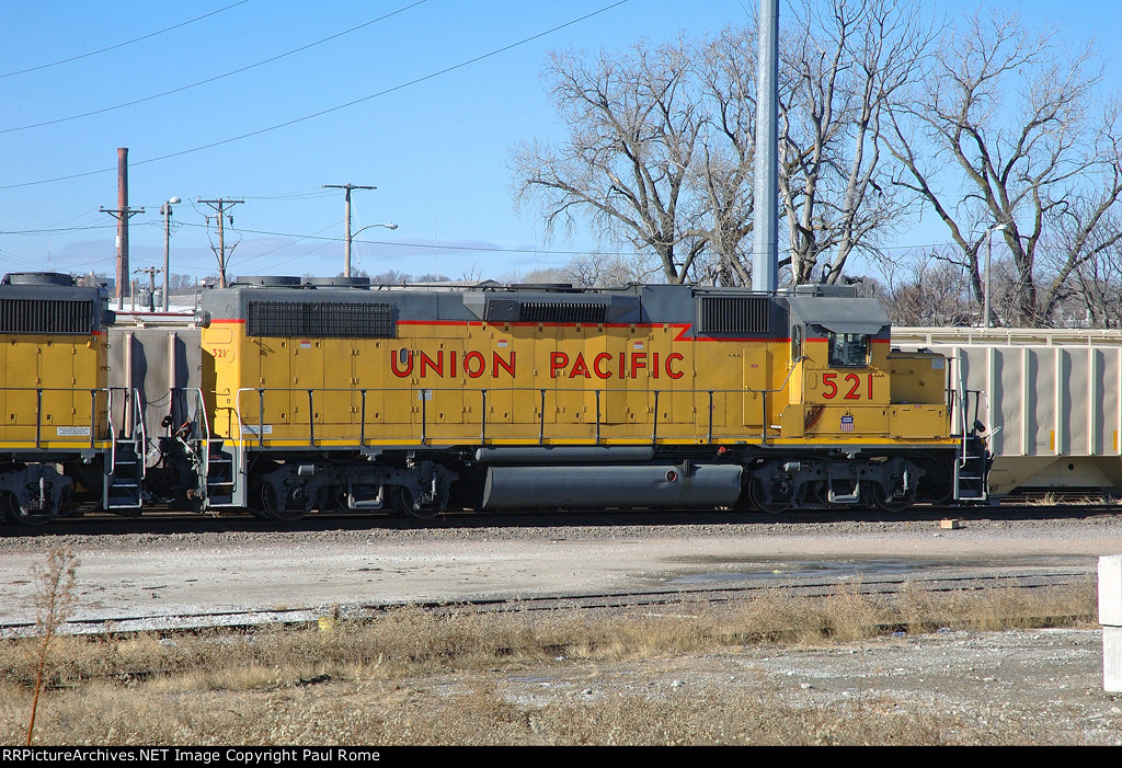 UP 521, EMD GP38-2, at the UP North Yard